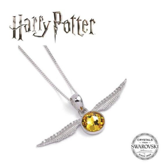 Swarovski | Jewelry | Golden Snitch Necklace | Poshmark
